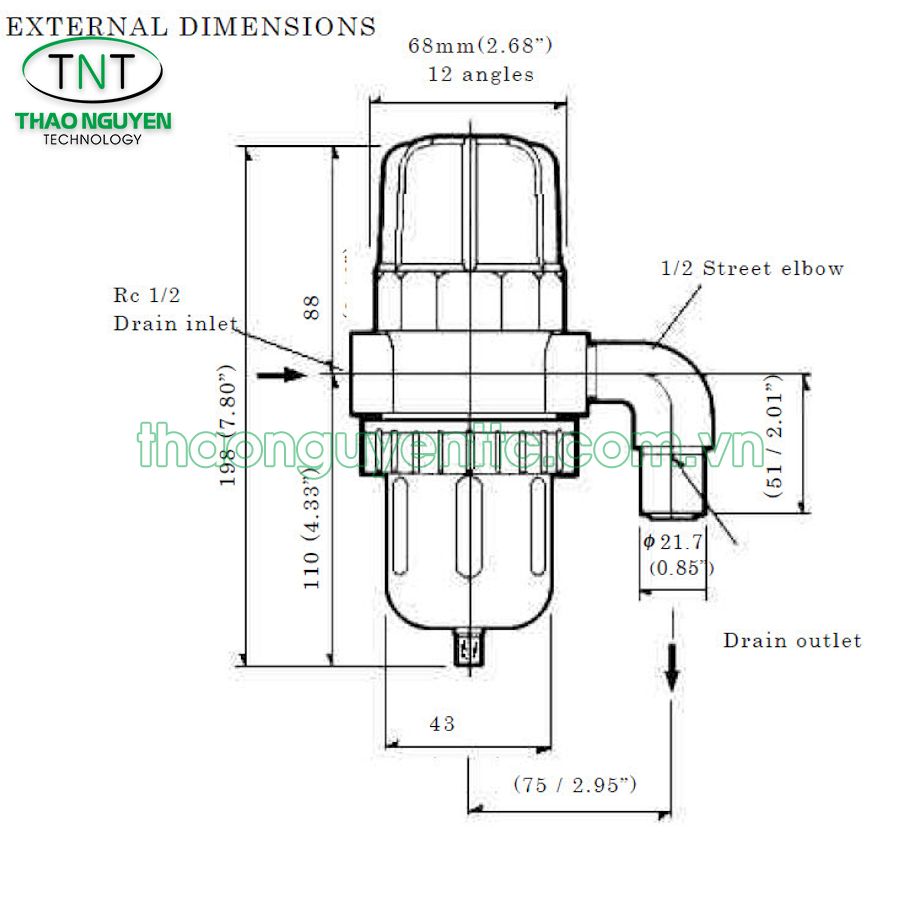 Bộ Xả Nước Tự Động ORION AD-5 - Thao Nguyen TTC